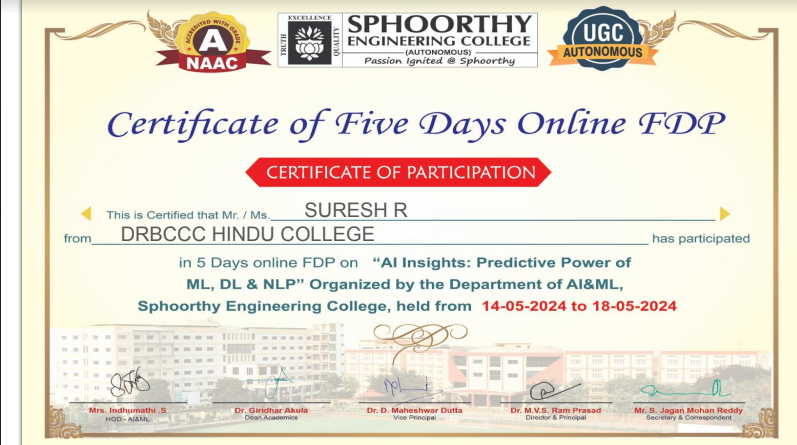 Staff Achievements - drbccchinducollege.edu.in